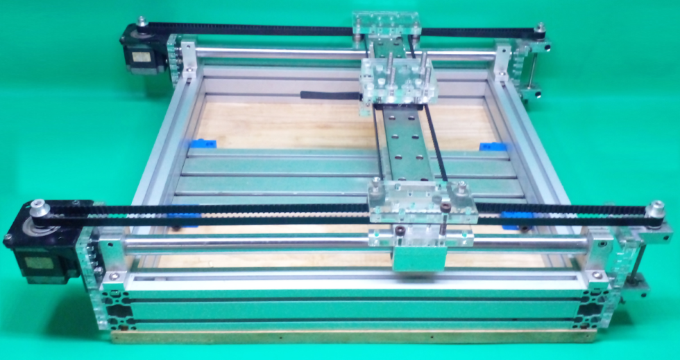 DIY CoreXY Acrylic Draw Plotter Homemade Arduino Laser